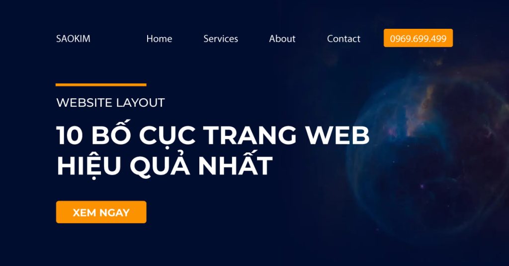 10 Bố cục trang Web (Layout Website) hiệu quả nhất